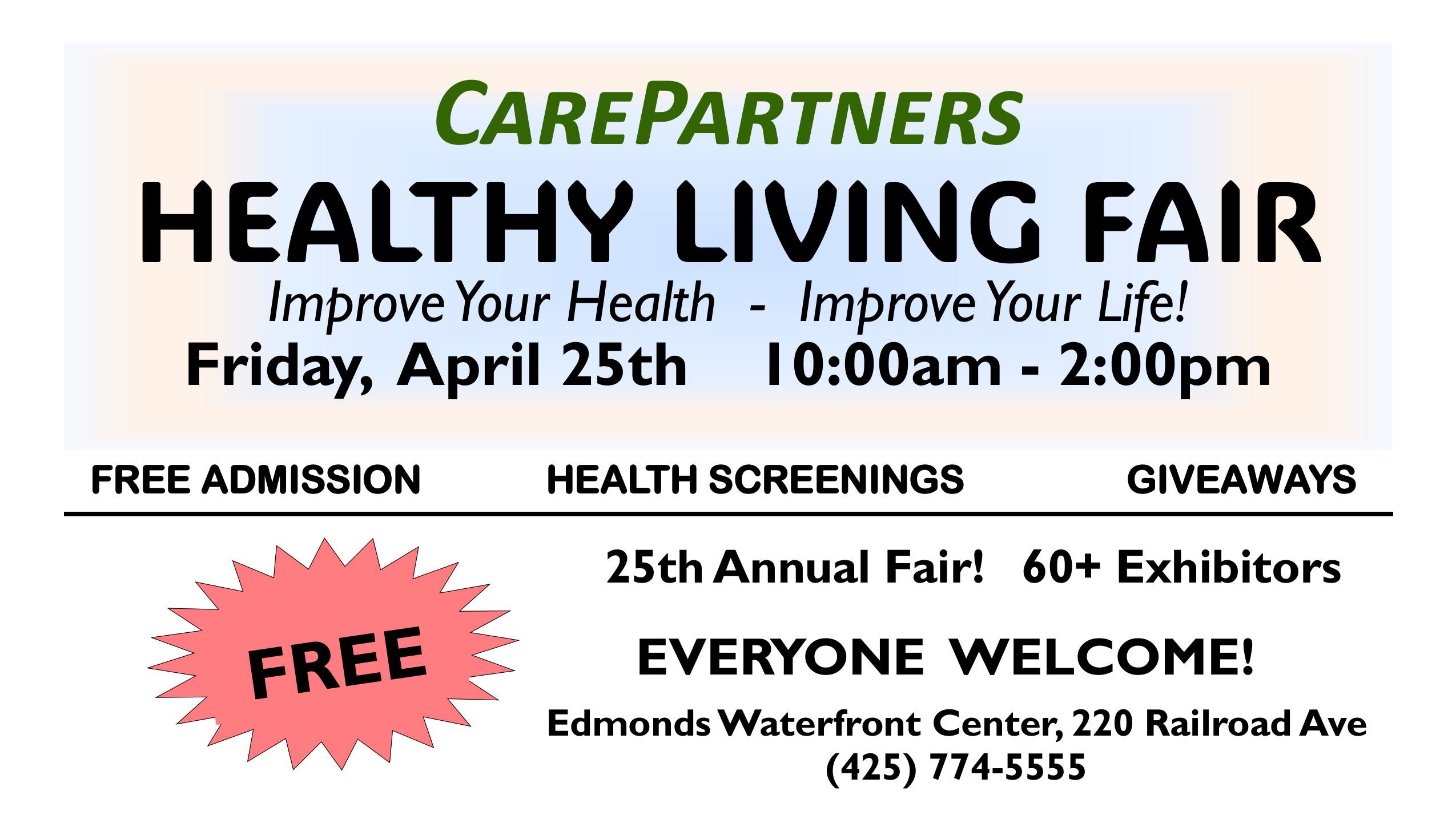 CarePartners & Edmonds Waterfront Center present Healthy Living Fair ...